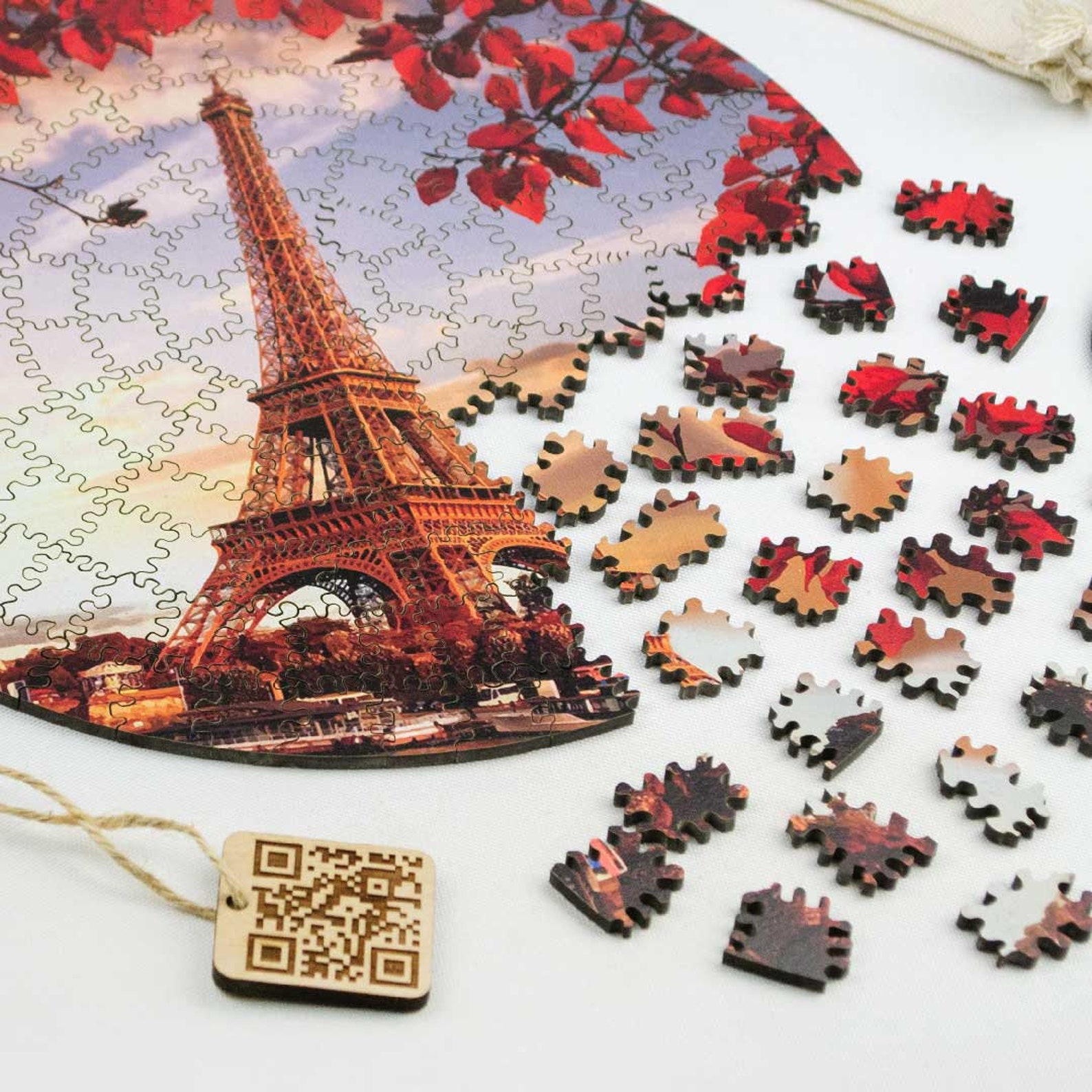 Circle Jigsaw Puzzles Venus Space Themed Puzzle Set Wooden | Etsy