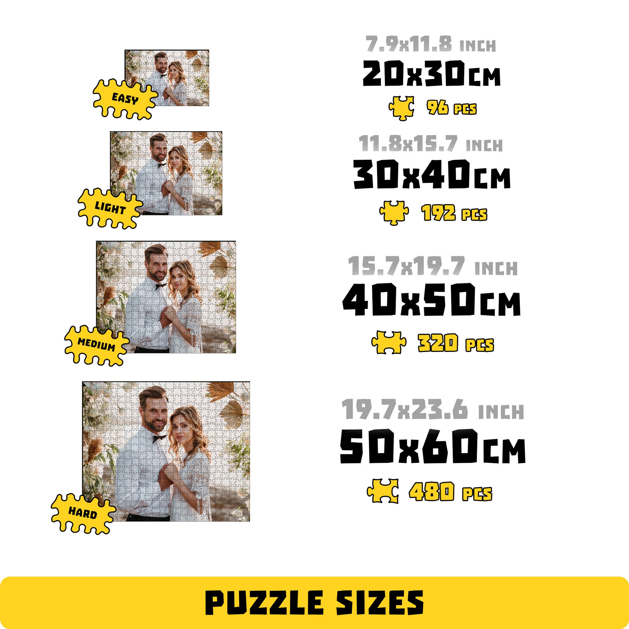 Custom Wooden Photo Puzzle Personalized Jigsaw Gift - Etsy