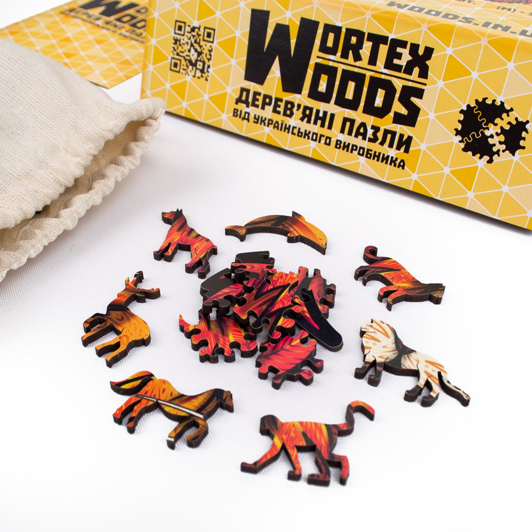 Wooden Fig Puzzle Leo, Wooden Lion Puzzle,wooden Puzzle,toy for ...