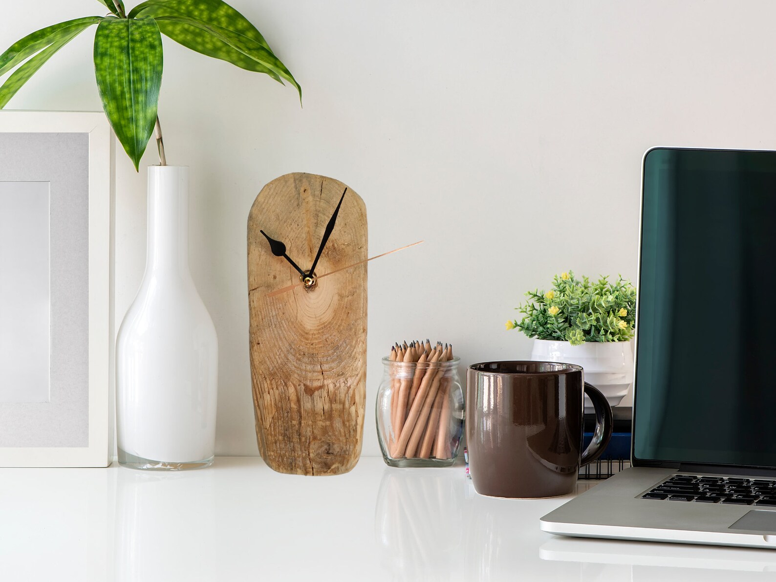 Unique Table Clock, Driftwood Desk Clock,rustic Desigh - Etsy