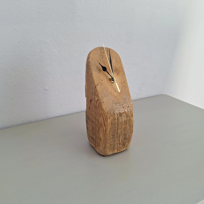 Unique Table Clock, Driftwood Desk Clock,rustic Desigh - Etsy