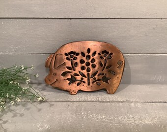 Pig Cast Iron Trivet - Etsy