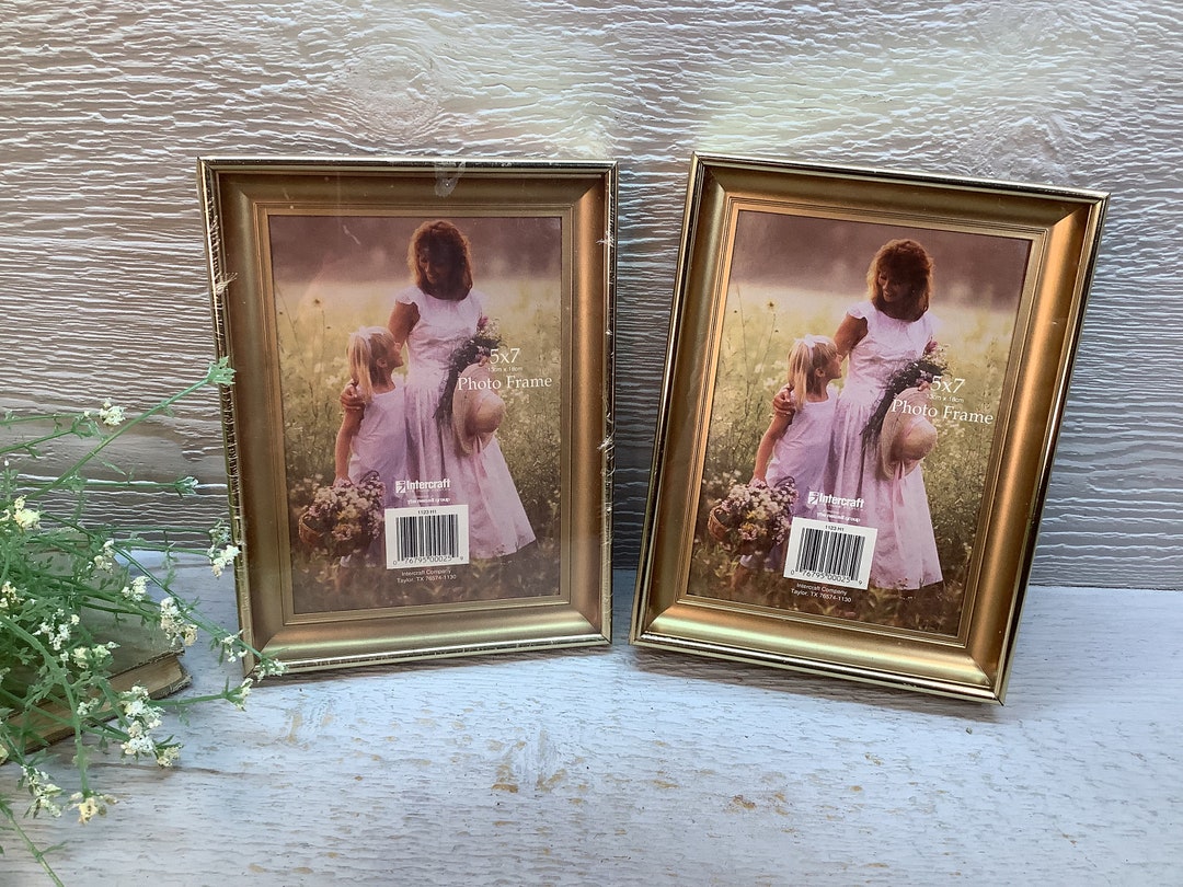 Vintage Set of 2 Gold Metal Shadow Box Picture Frames/ Sealed, Mid ...