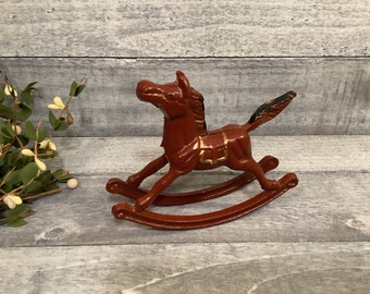 Red Rocking Horse | Etsy