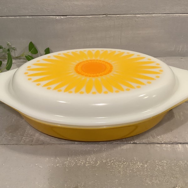 Pyrex Sunflower - Etsy