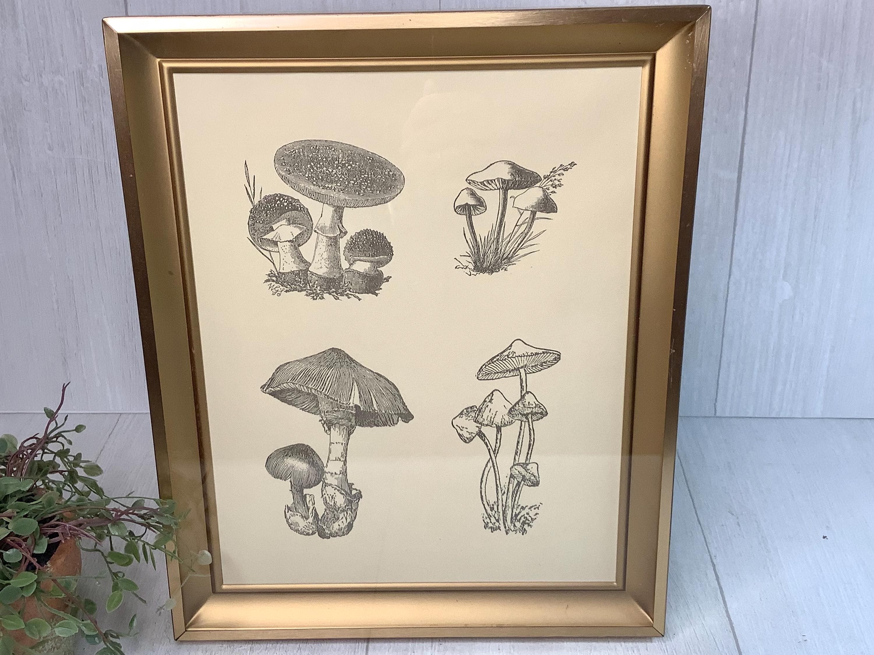 Vintage Large Gold Metal Shadow Box Picture Frame: Mid-century Modern ...