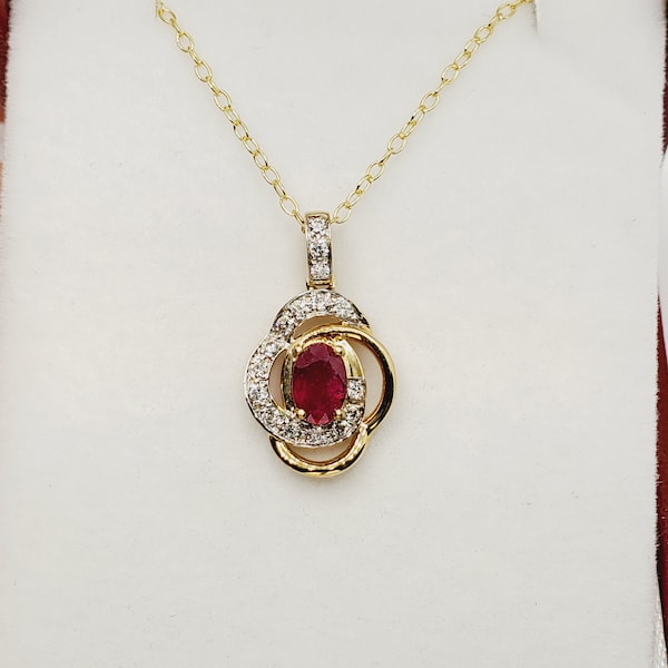Real Ruby Necklace - Etsy