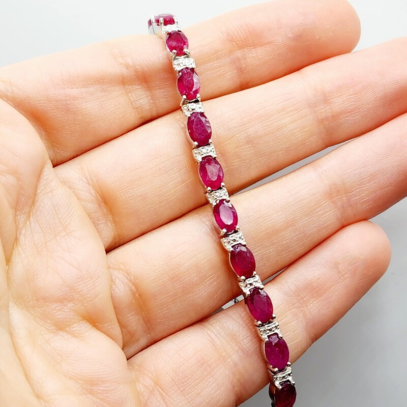 Ruby Bracelet - Etsy