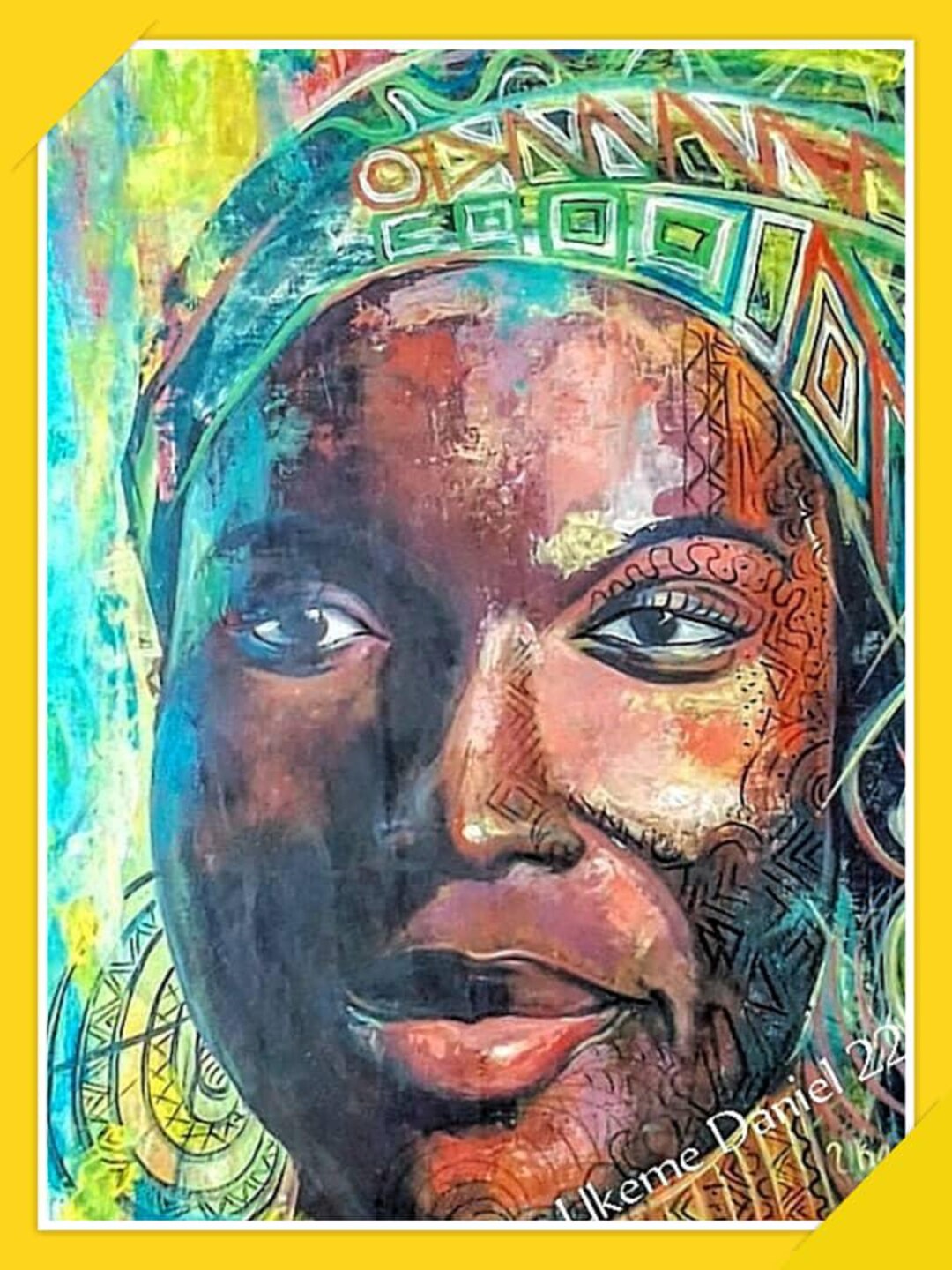 Original Art, Girl, Elegance, African Women, Expressionism, Abstract ...