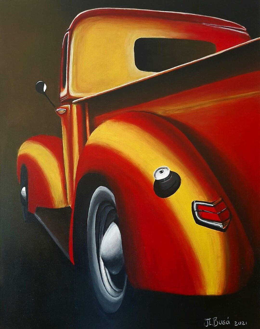 Original Art, Vintage Car, Antique, South African Art, Global Art, Car ...
