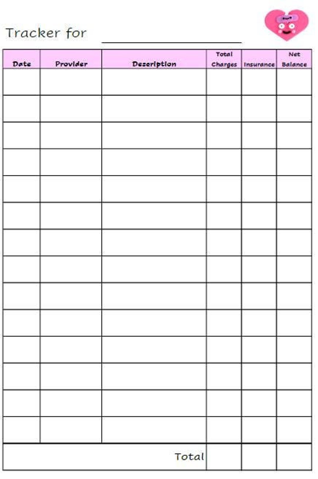 Printable Medical Bill Tracker With Six Different Designs - Etsy