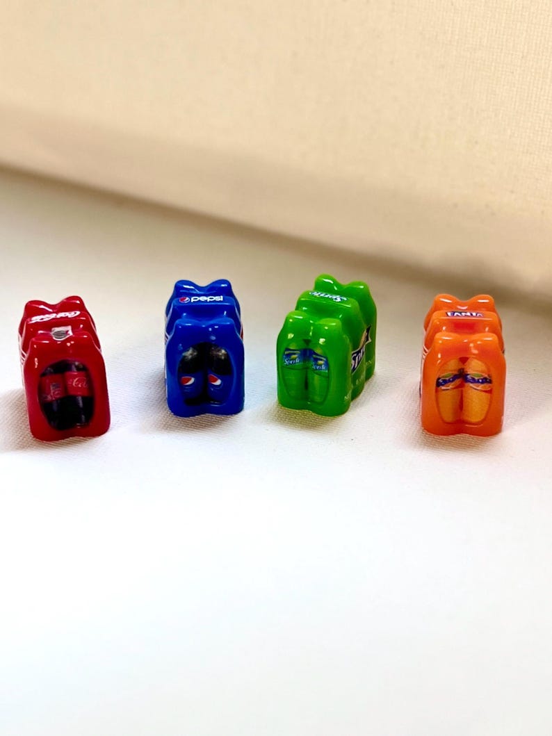 Mini Soda 6 Bottle Pack Charm – Can Not Be Opened - Dollhouse ...