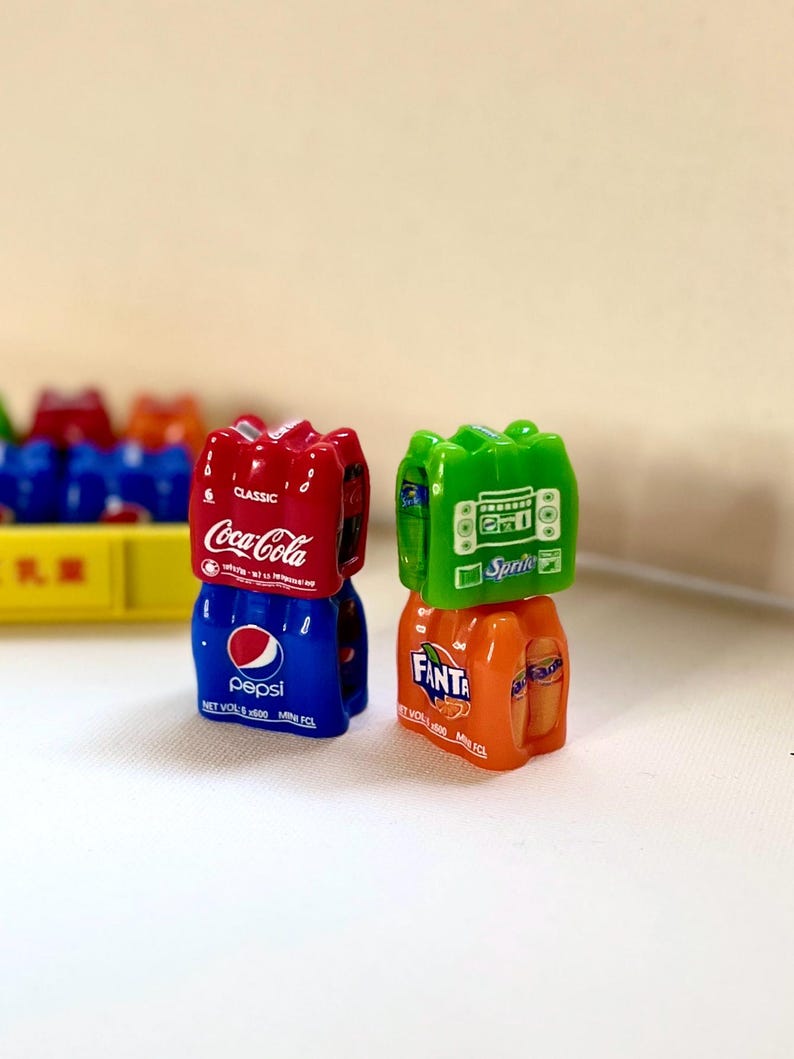 Mini Soda 6 Bottle Pack Charm – Can Not Be Opened - Dollhouse ...