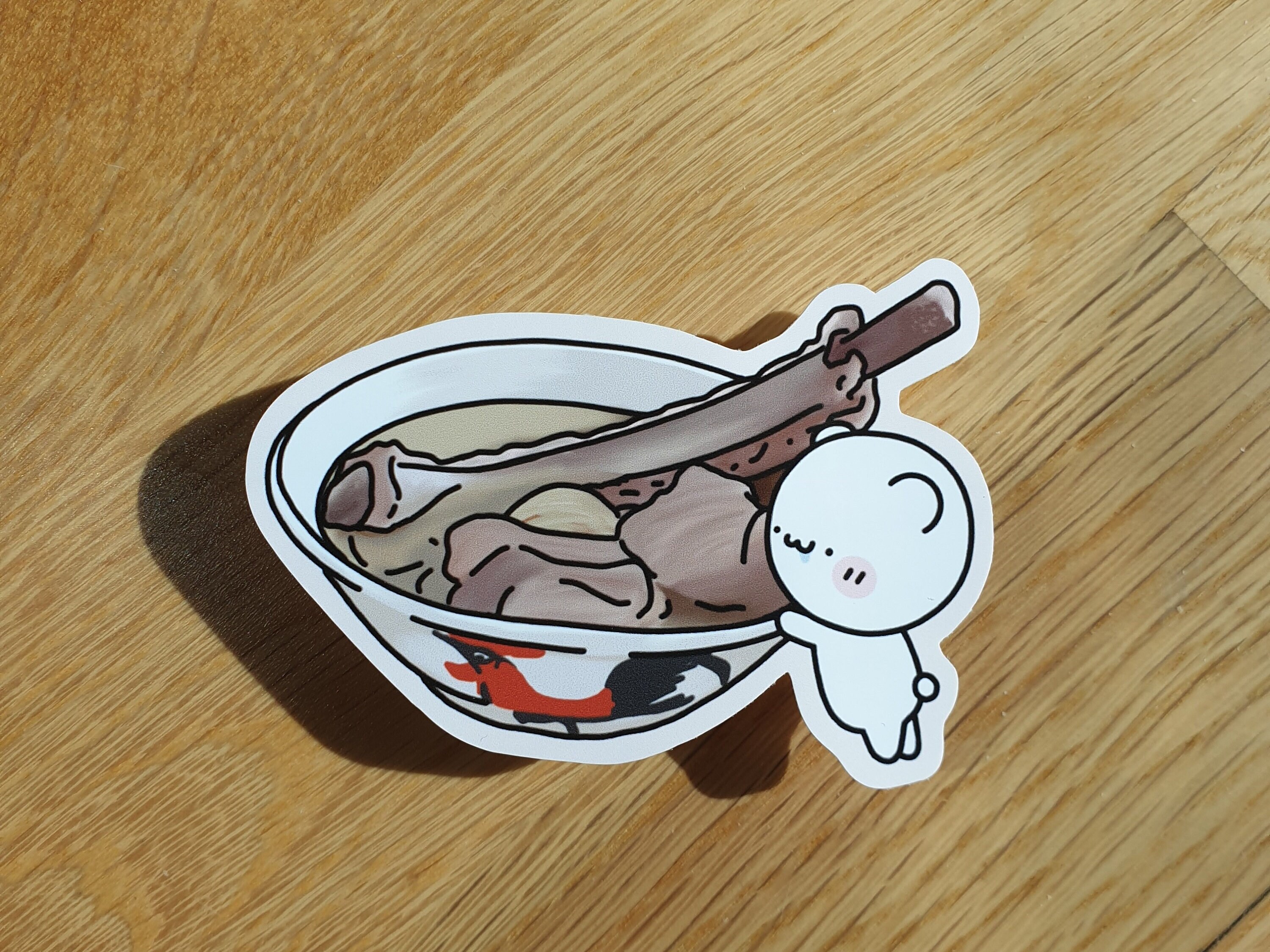 Laksa Bak Teh Diecut Sticker / / Waterdichte Gloss Vinyl - Etsy Nederland