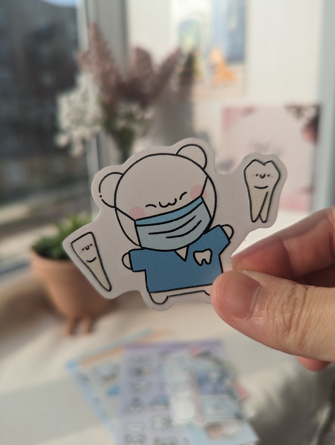 Toof Friends | Waterproof Vinyl Sticker / Transparent Clear / Dentist ...
