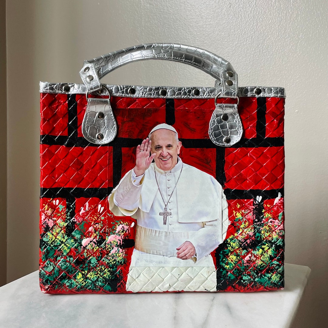Pope Francis Vatican Blessed Special Memorabilla Bag Hand Made ...