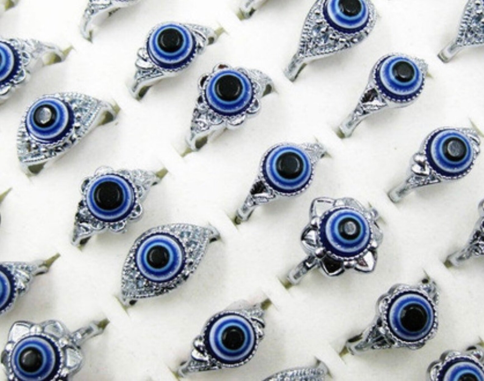 Evil Eye Ring Nazar Matiasma Mal De Ojo Protection - Etsy