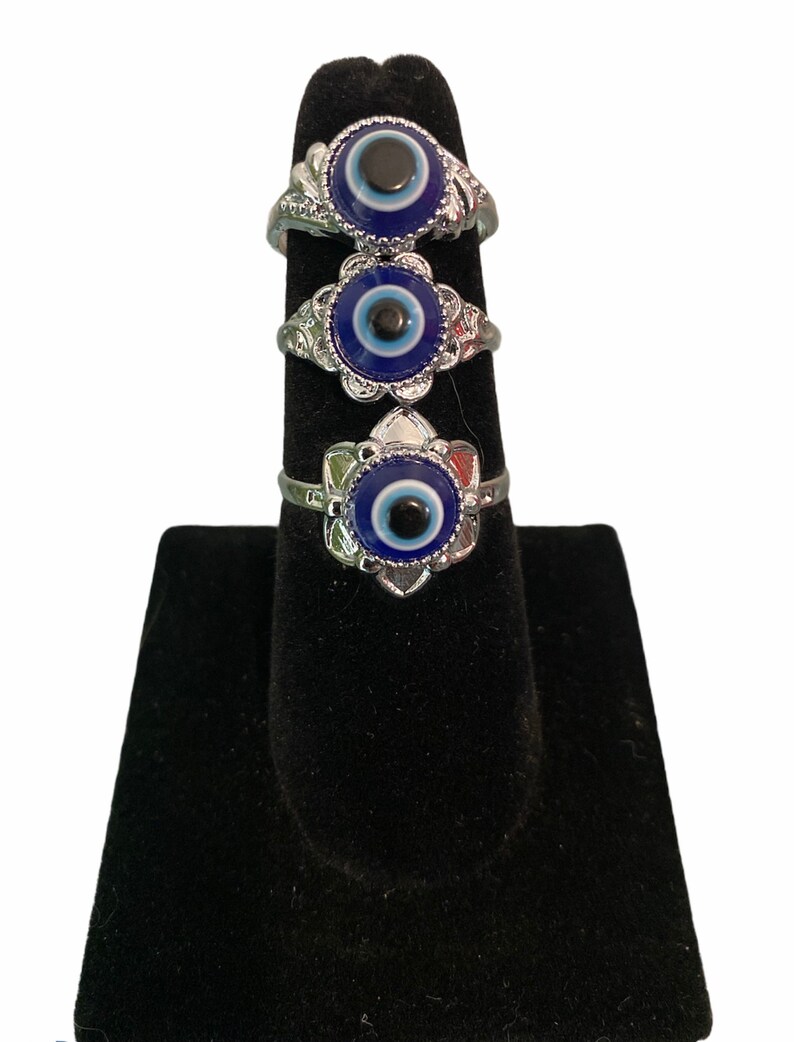 Evil Eye Ring Nazar Matiasma Mal De Ojo Protection - Etsy