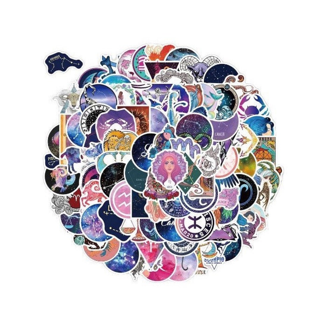 zodiac-sign-stickers-astrology-horoscope-pack-of-10-20-30-40-50-vinyl