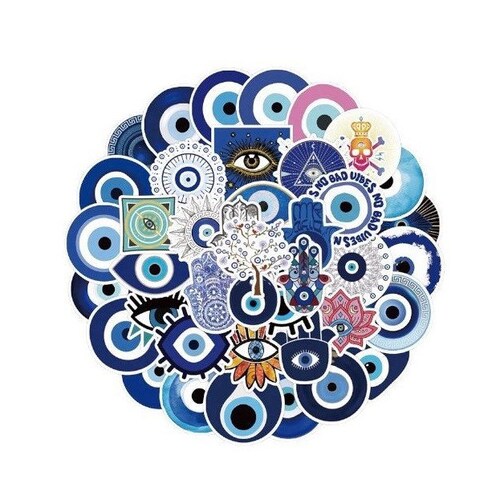 Evil Eye Vinyl Sticker - Etsy