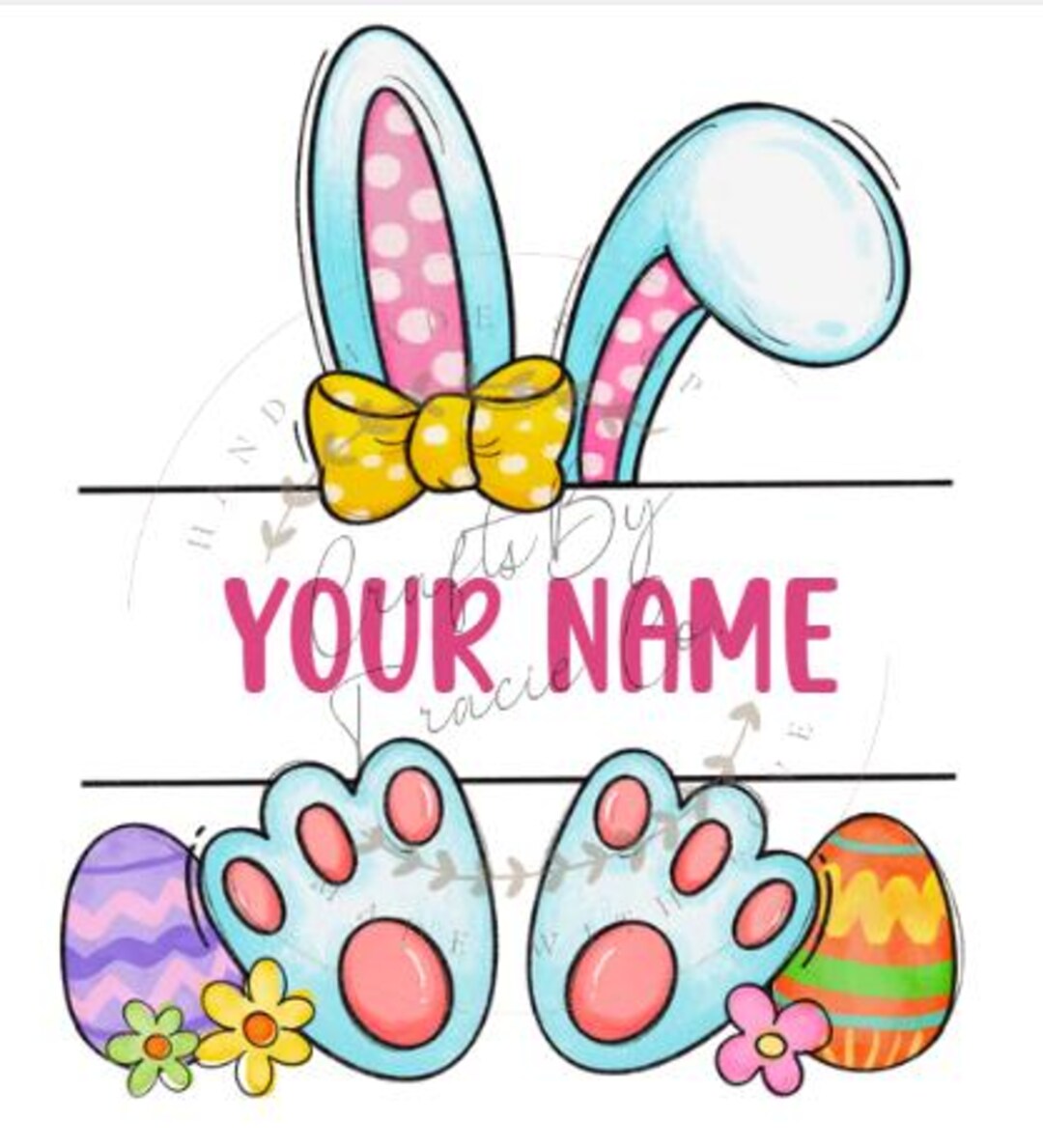 Personalized Easter Bunny Names - Digital File Only - Etsy