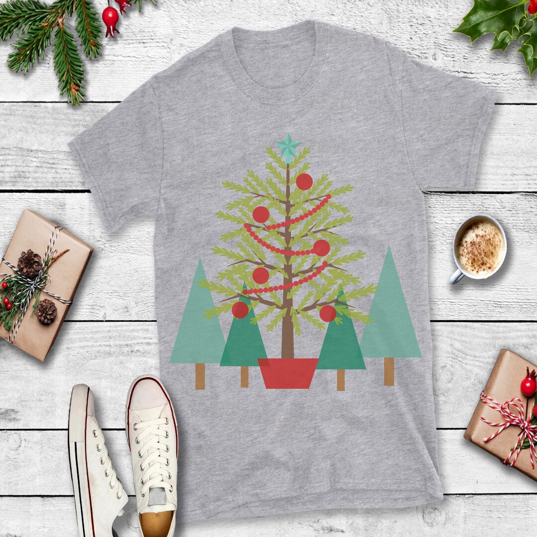 Christmas Shirt, Christmas Trees Shirt, Holiday Shirt, Womens Christmas ...