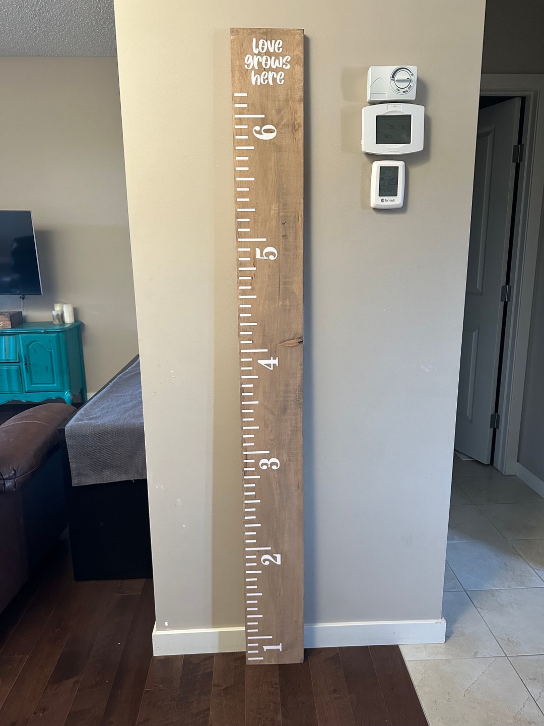 Wooden Growth Chart, Ruler, Height Chart, Farmhouse Decor, New Family ...