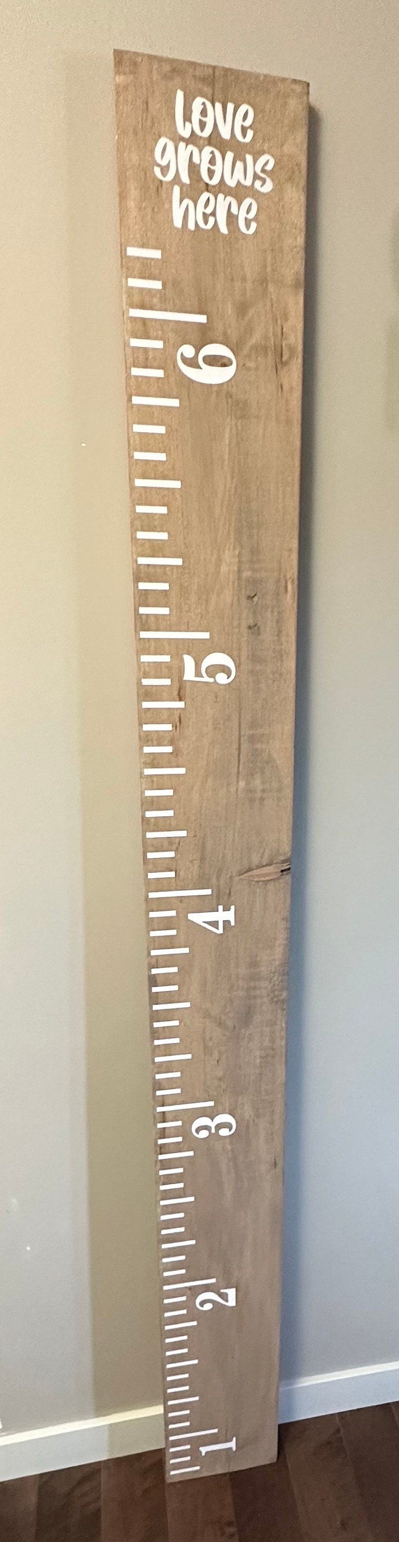 Wooden Growth Chart, Ruler, Height Chart, Farmhouse Decor, New Family ...