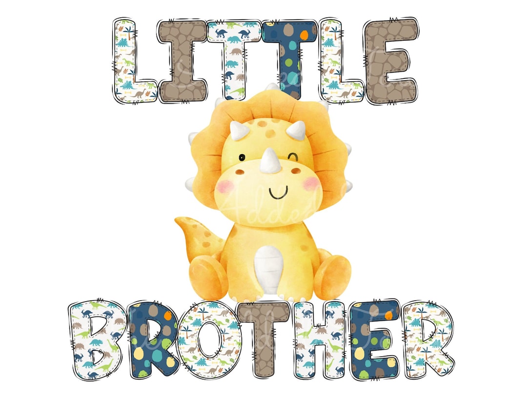 Little Brother Dinosaur PNG, Baby Brother Dinosaur Design, Dinosaur ...
