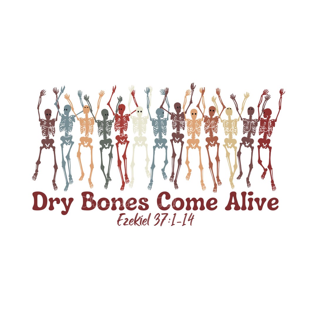 Dry Bones Come Alive PNG, Dry Bones Ezekiel 37 Image, Christian Fall ...