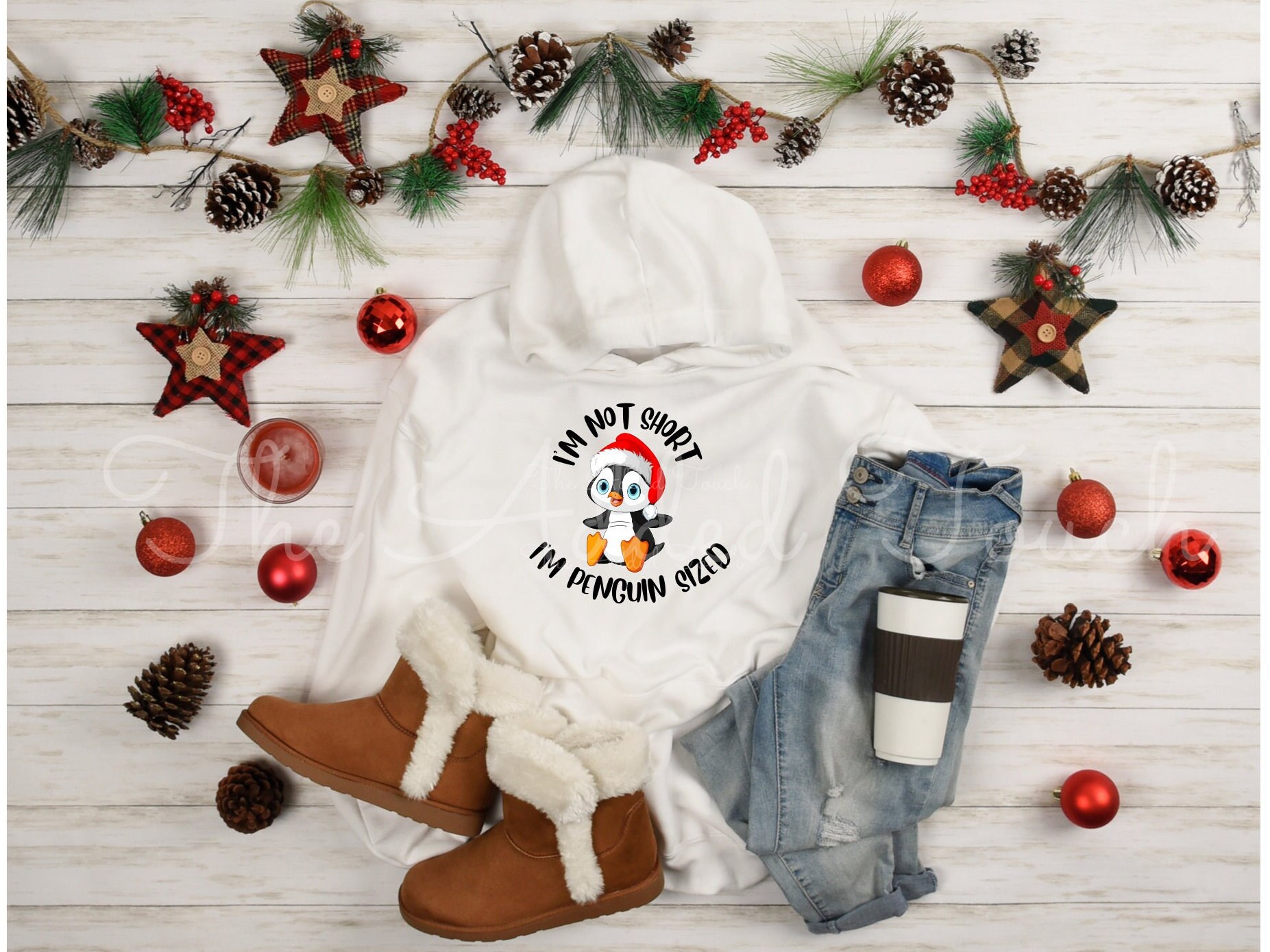 Penguin PNG, Penguin Christmas Image, I'm Not Short I'm Penguin Sized ...