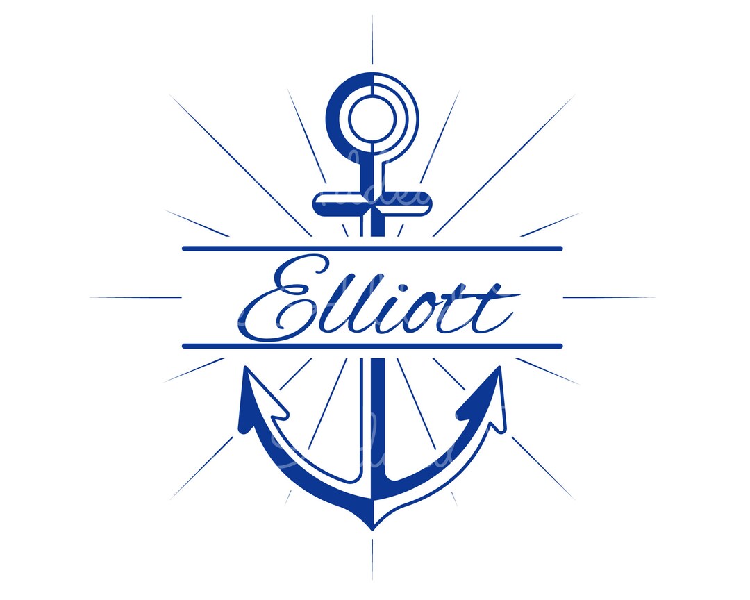 Custom Anchor Name PNG, Sublimation Anchor Name Digital Image, Custom ...
