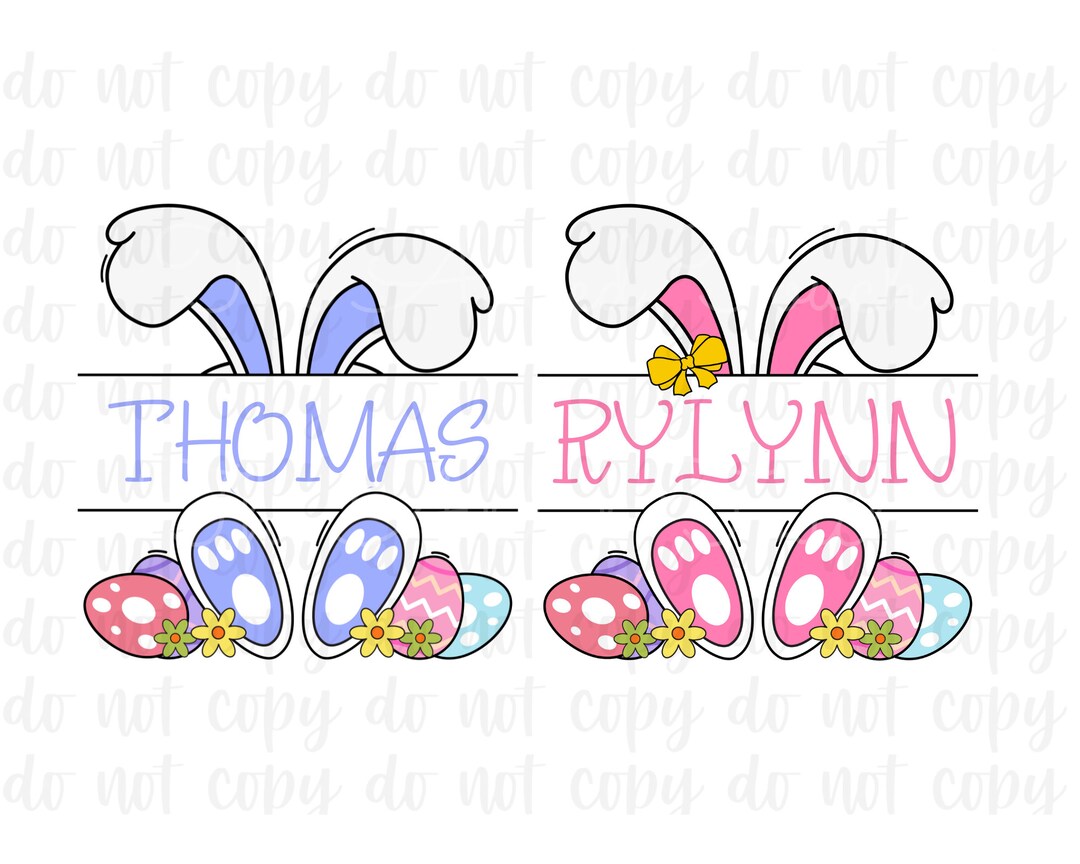 Personalized Easter Name, Sublimation Easter Name Digital Image, Custom ...