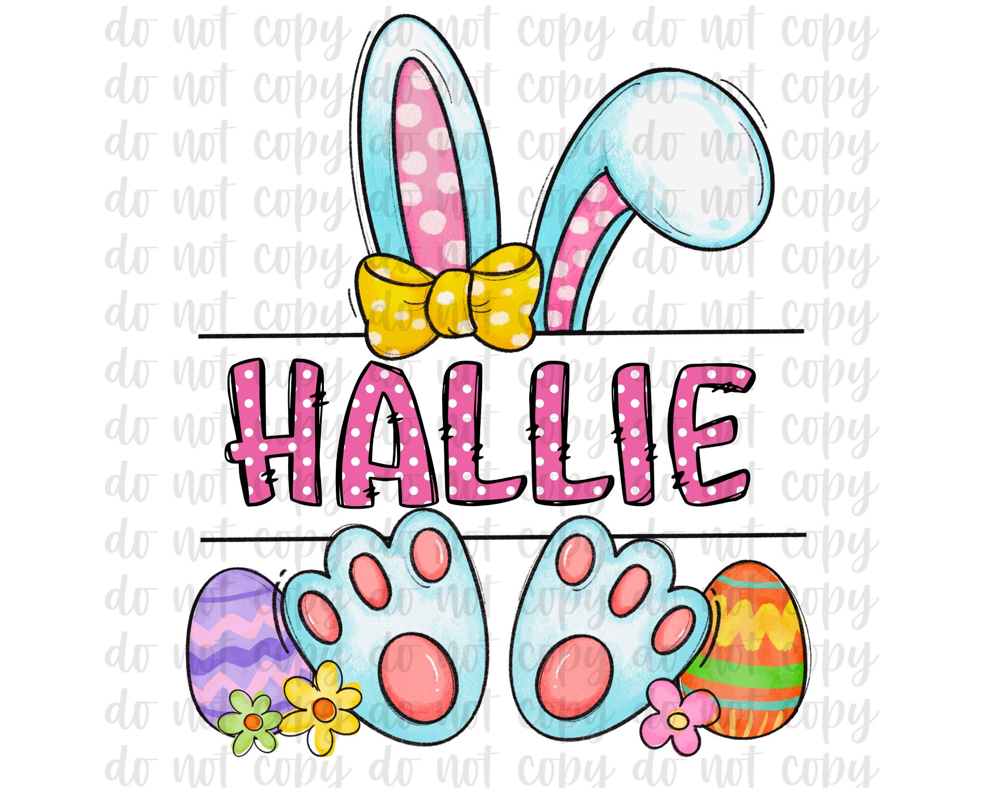 Personalized Easter Name, Sublimation Easter Name Image, Custom Girl ...