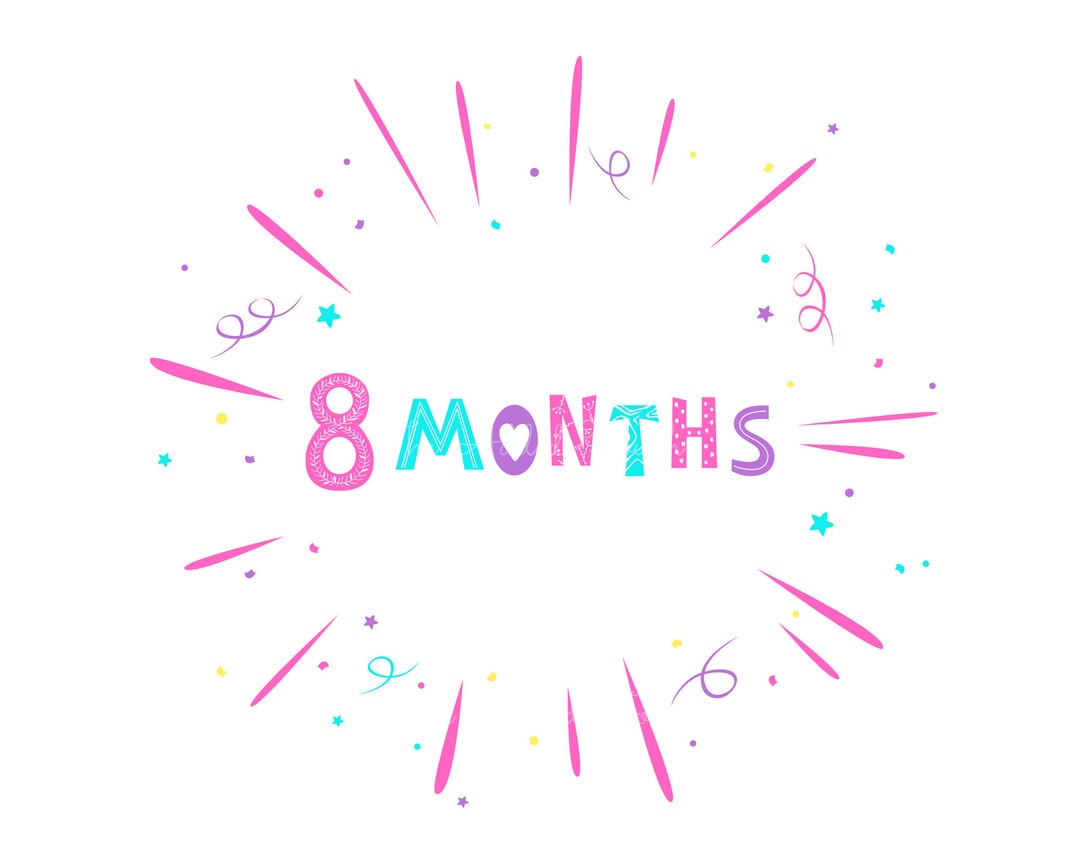 Baby Milestone PNG, Baby Boy Month Milestone PNG, Baby Girl Milestone ...