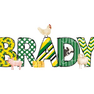 Personalized Tractor Name, Sublimation Tractor Birthday Digital Image ...