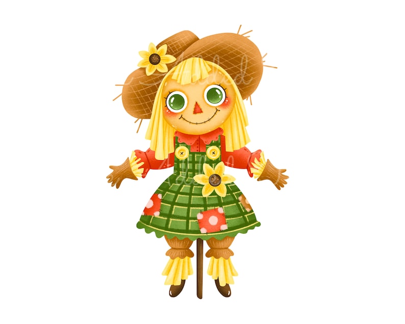 Scarecrow PNG Scarecrow Boy Scarecrow Girl Scarecrows - Etsy