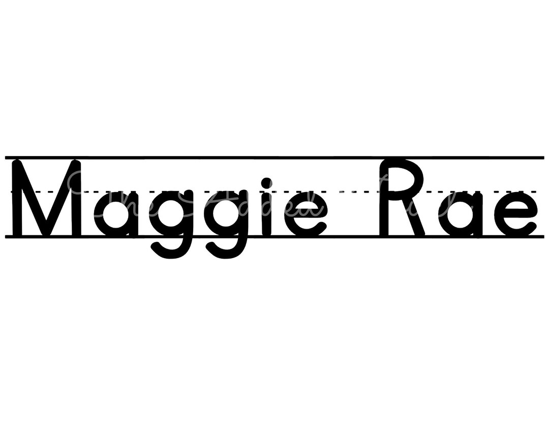 Personalized Child Name Practice Writing Custom Name - Etsy