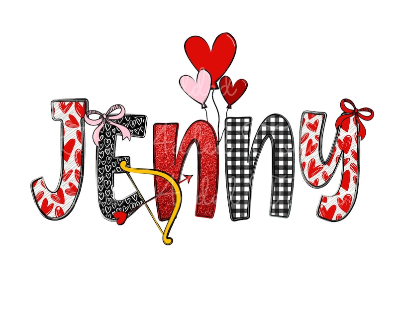 Personalized Heart Name, Sublimation Custom Heart Name, Custom Love ...