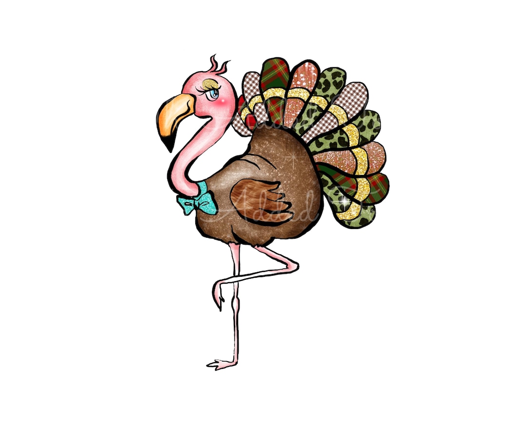 Turkey Flamingo PNG, Thanksgiving Flamingo Turkey Image, Fall Shirt ...