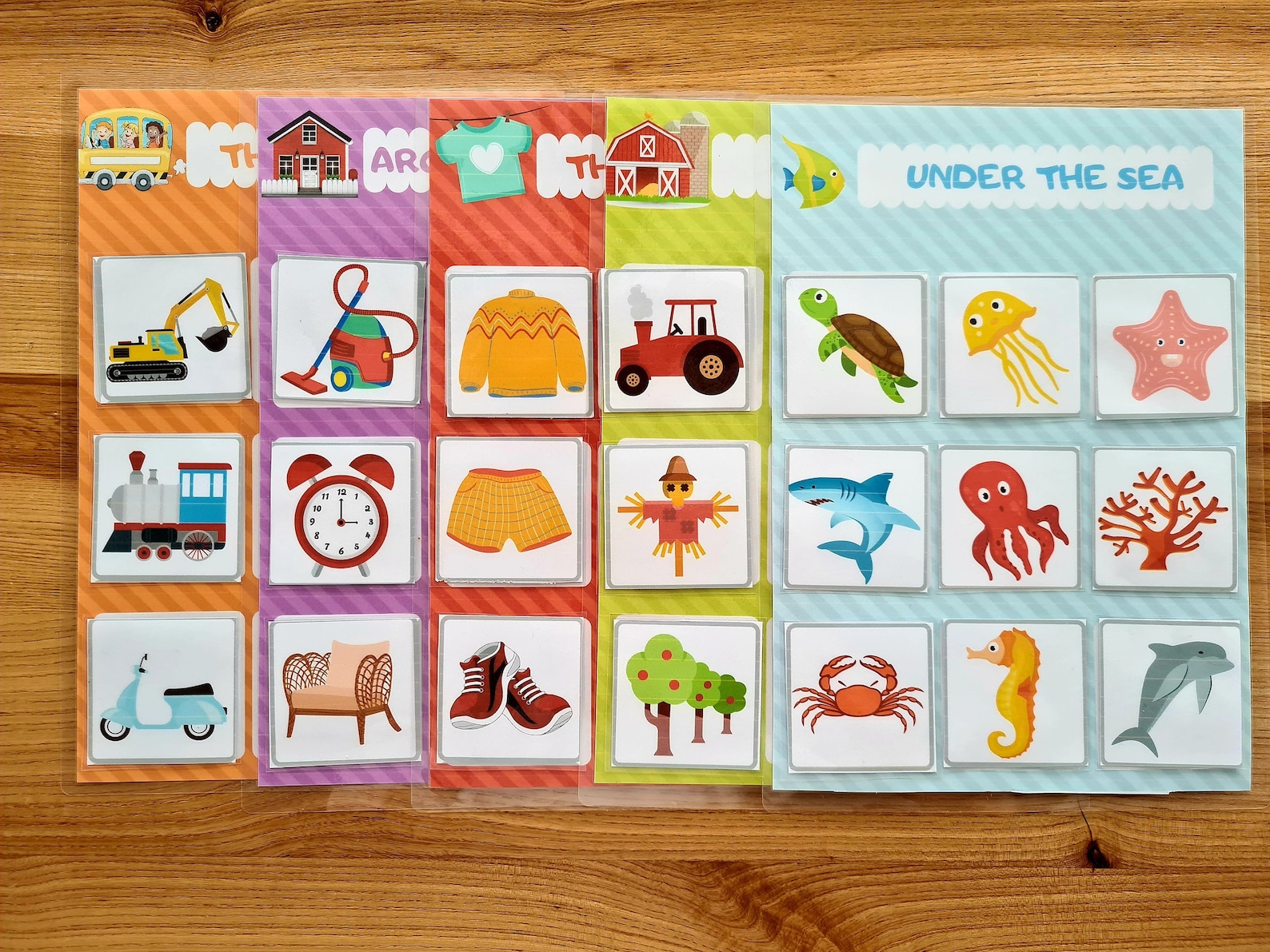 Language Lotto Game Printable Toddler Busy Book Binder Homeschool ...