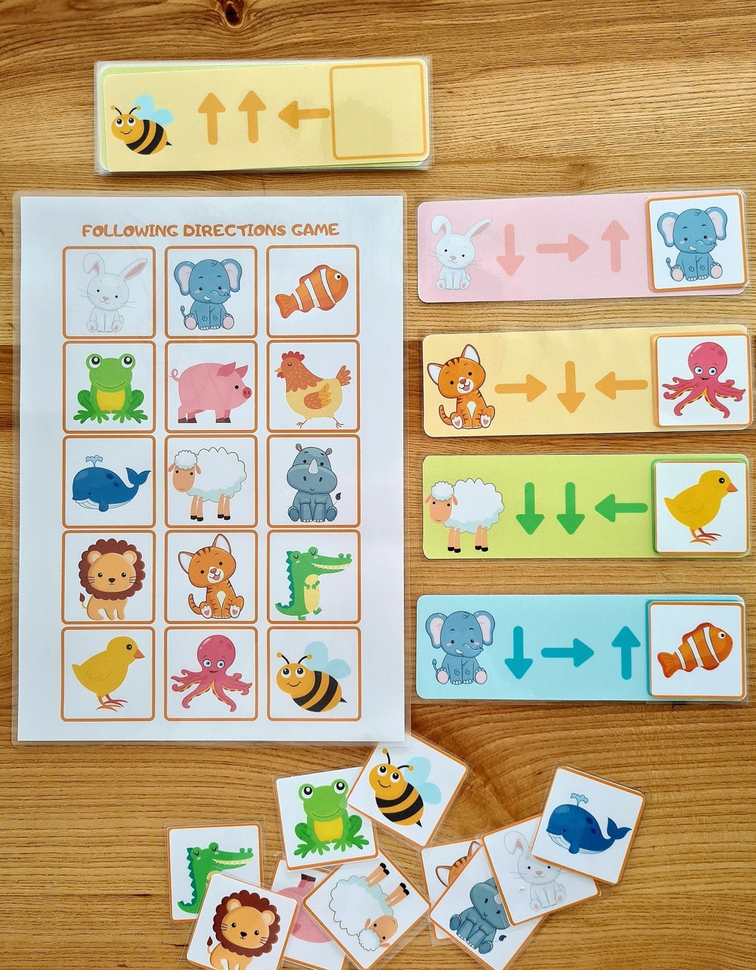 Following Directions Game Printable Game for Toddlers preschool ...