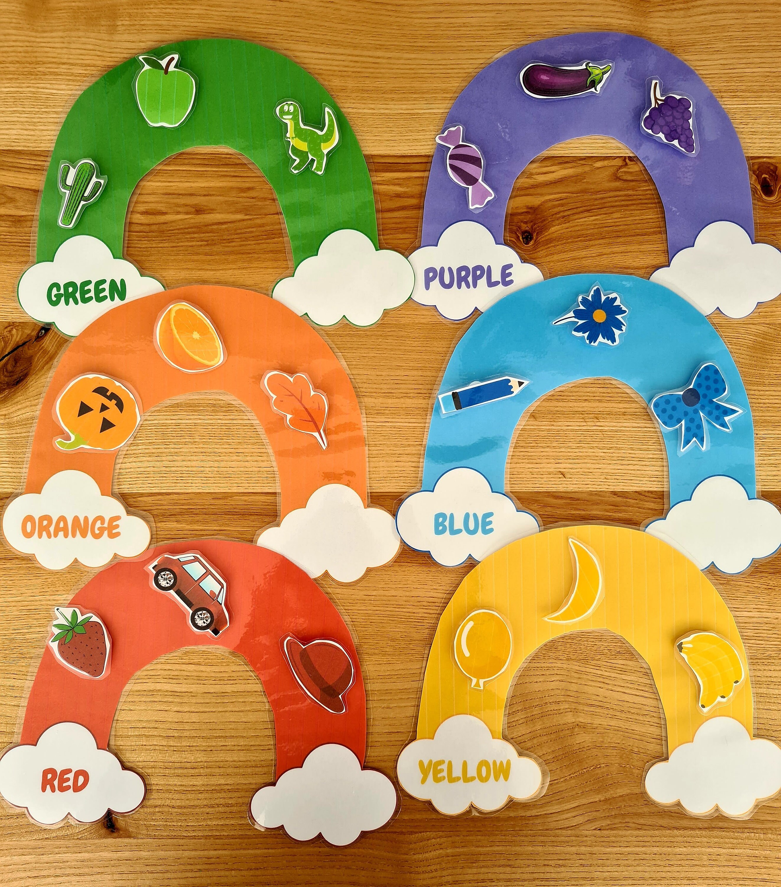 Rainbow Color Matching Game Montessori Printable Activity for Toddlers ...