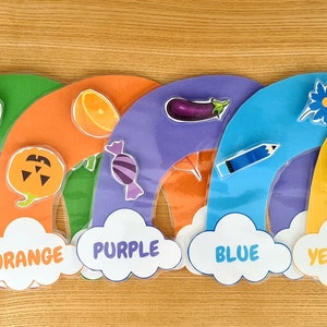 Rainbow Color Matching Game Montessori Printable Activity for Toddlers ...