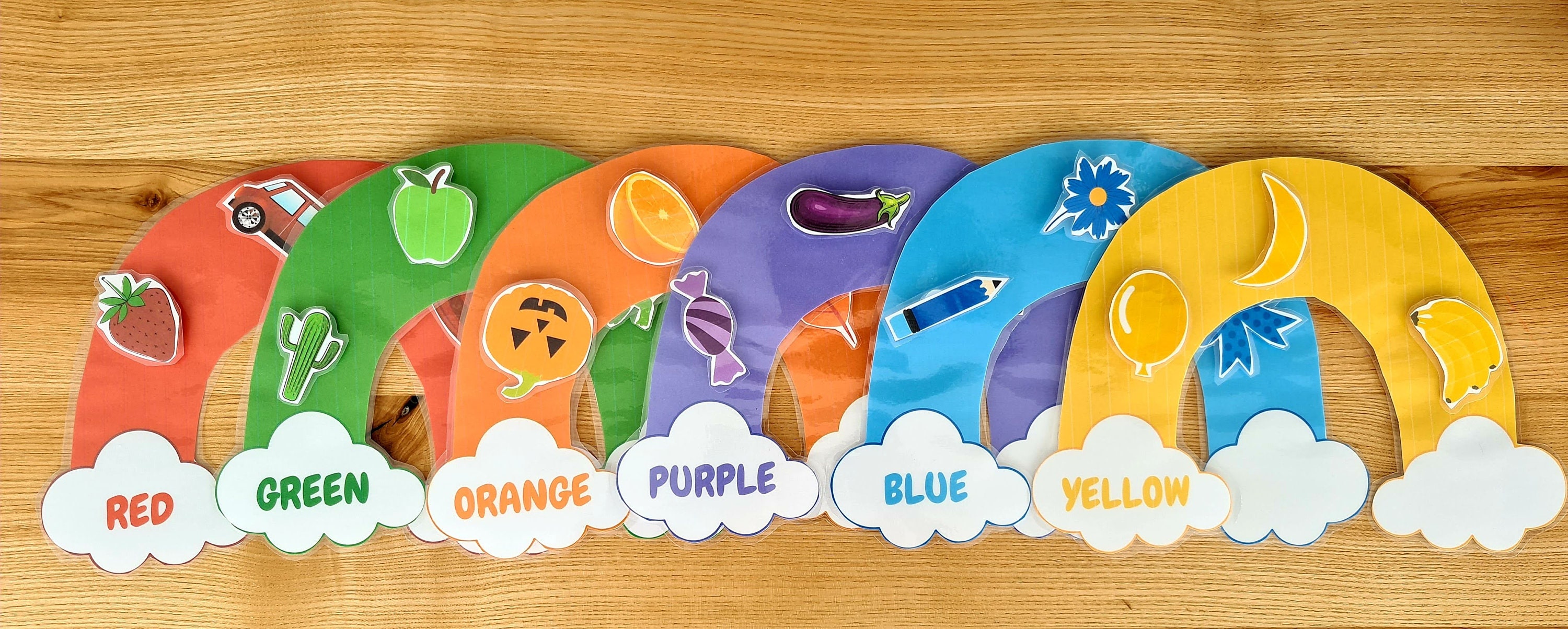 Rainbow Color Matching Game Montessori Printable Activity for Toddlers ...