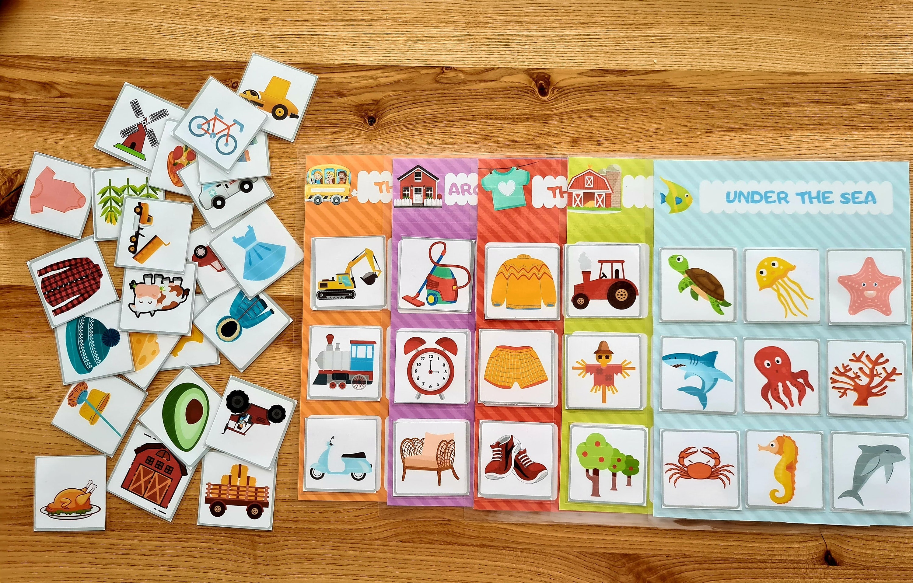 Language Lotto Game Printable Toddler Busy Book Binder - Etsy Australia