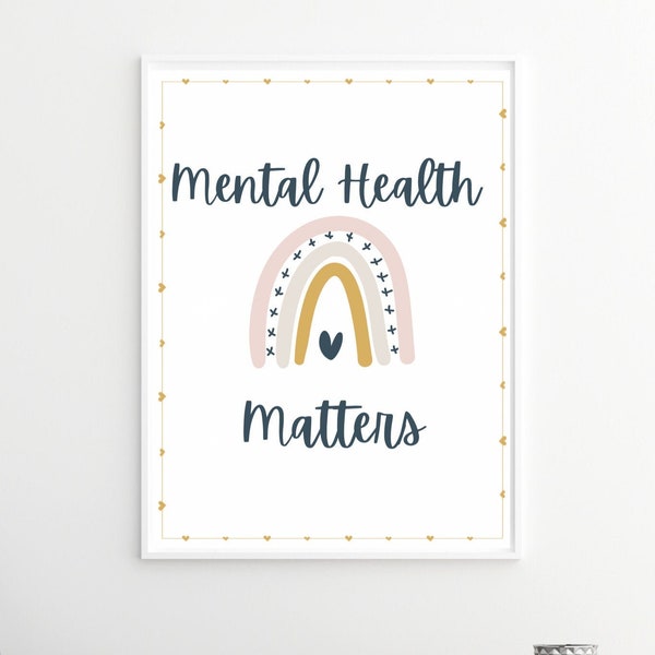 Mental Health Poster - Etsy