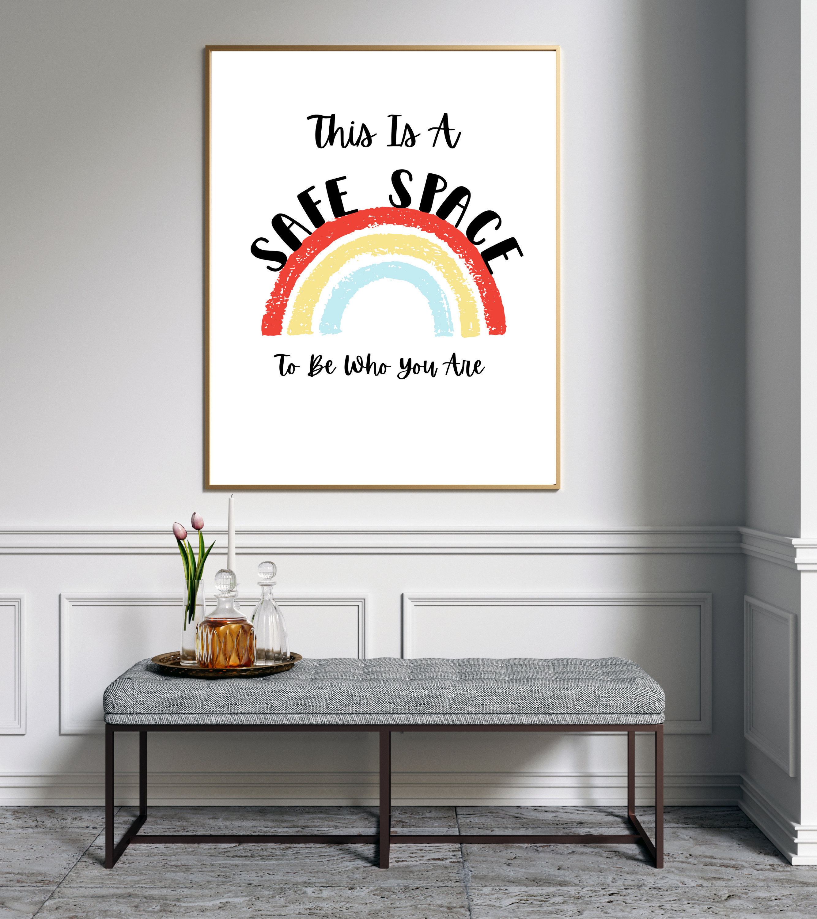 This Is A Safe Space To Be Who You Are-Poster-School Counselor | Etsy