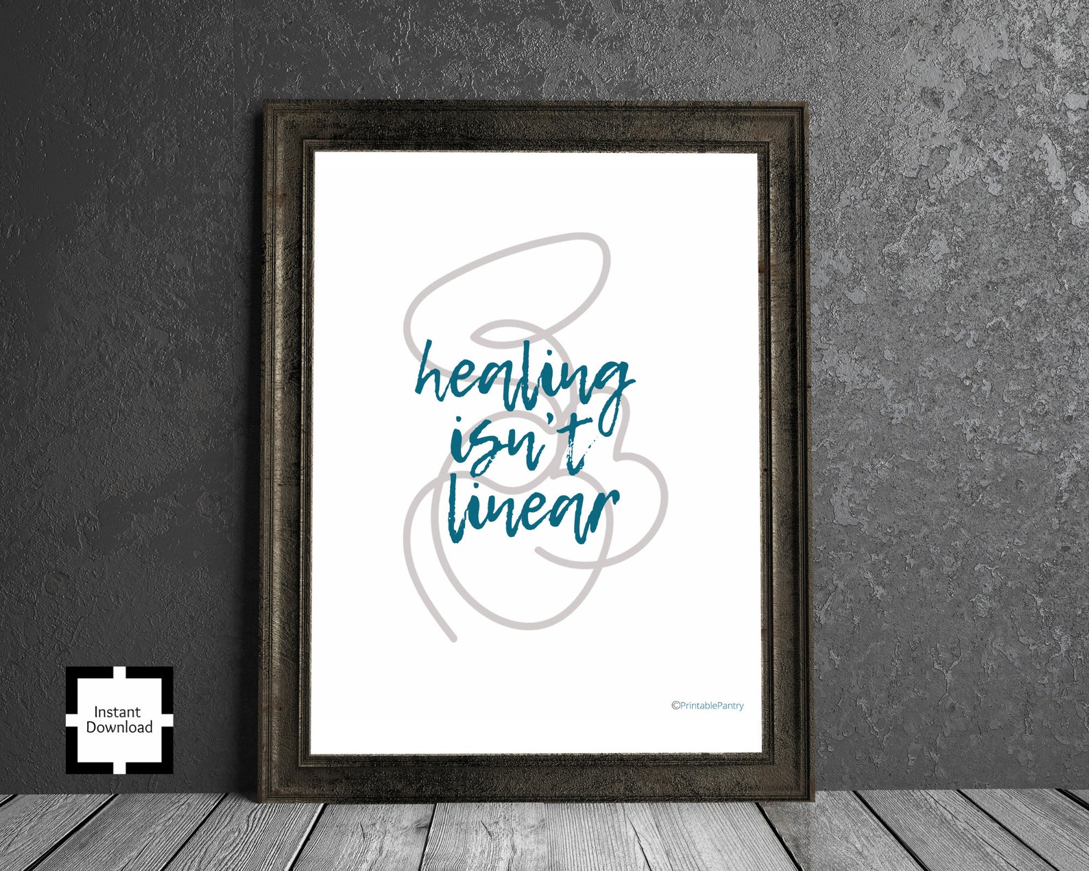 Healing Isn't Linear Digital Print-self Love Print Poster-counseling ...