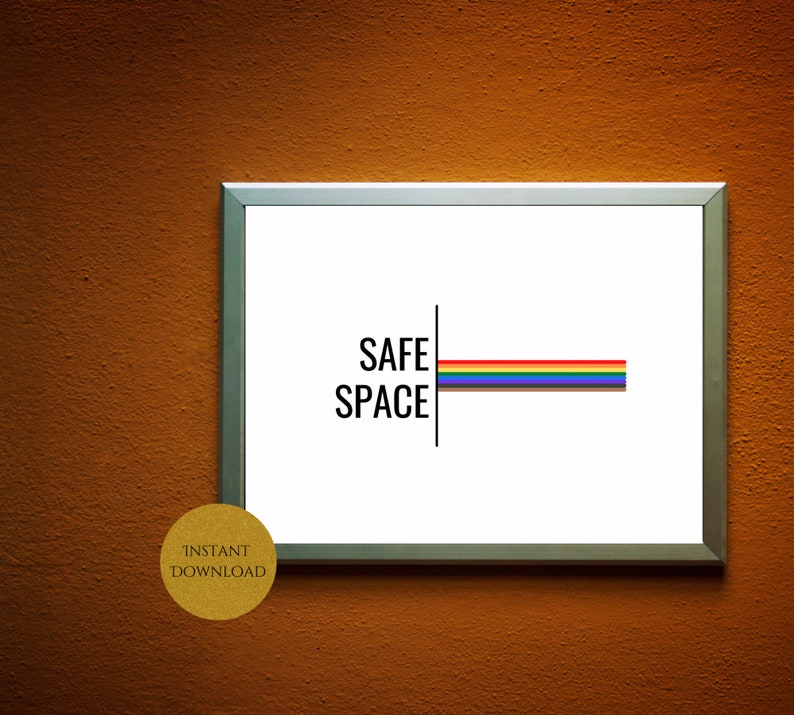 This is A Safe Space Poster-school Counselor Decor-classroom Decor ...
